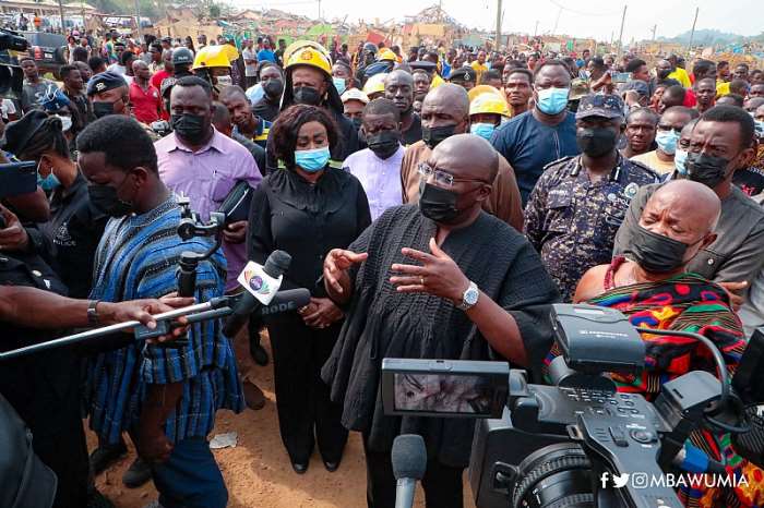 Bawumia hands over 13 tonnes of relief items to victims of Bogoso explosion