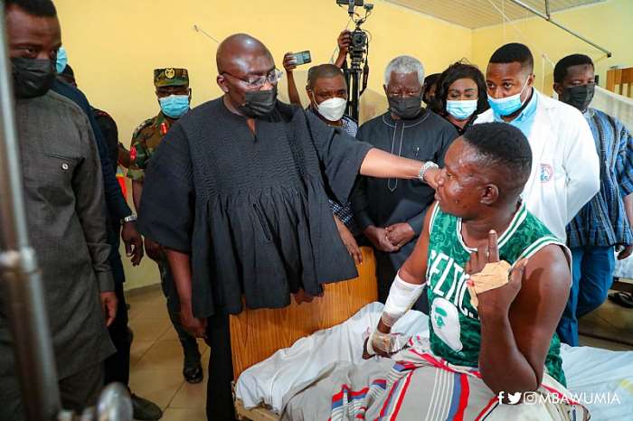 Bawumia hands over 13 tonnes of relief items to victims of Bogoso explosion