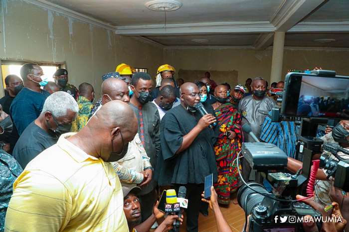 Bawumia hands over 13 tonnes of relief items to victims of Bogoso explosion