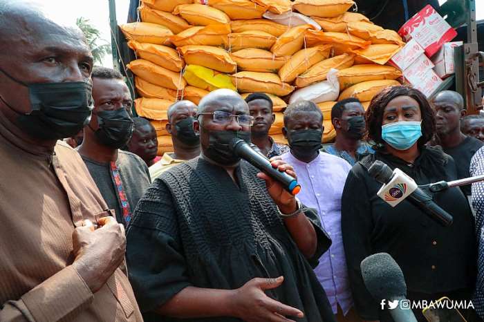 Bawumia hands over 13 tonnes of relief items to victims of Bogoso explosion
