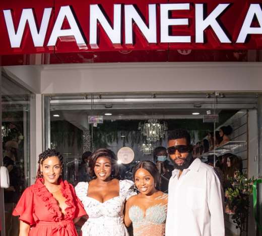 Celebrities attend launch of Wanneka Luxury Hair branch in Ghana