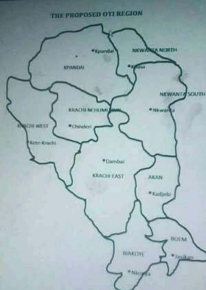 Re: Creation of the proposed Oti Region