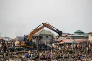 Demolitions cast adrift residents of Africa's biggest floating slum