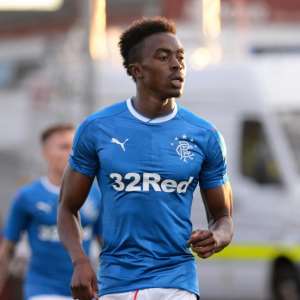 Striker Joe Dodoo salutes fans of Rangers