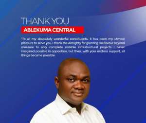 Election 2020: I am grateful for the support---Outgoing NPP Ablekuma ...