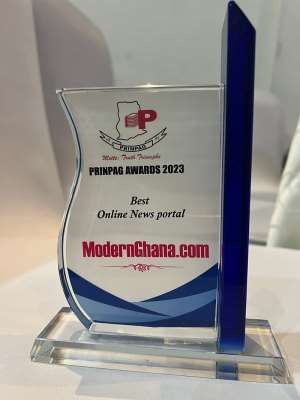 ModernGhana named best online news portal 2023 by PRINPAG