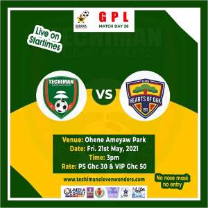 GHPL Matchday 26: Hearts face Eleven Wonders on Friday, leaders Kotoko ...