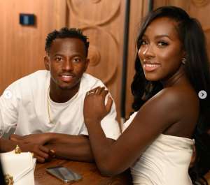 Black Stars winger Yaw Yeboah proposes to girlfriend, Gifty Boakye [PHOTOS]