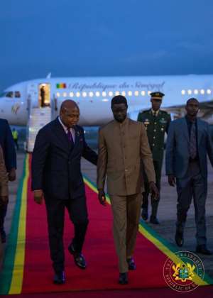 Senegalese president lands in Ghana for Next Step Conference