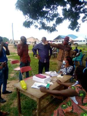 Bono East NPP Regional Chairman Visits Registration Centers