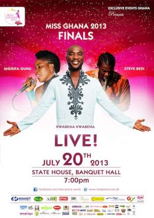 Kwabena Kwabena, Sherifa Gunu, Steve Bedi To Rock Miss Ghana Finals Morrow