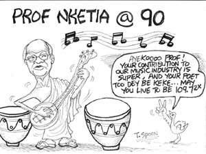 PROF NKETIA @ 90