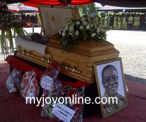 Efo Kodjo Mawugbe burial service underway