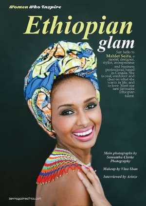 Zen Magazine's interview with Ethiopian beauty Mahlet Seifu