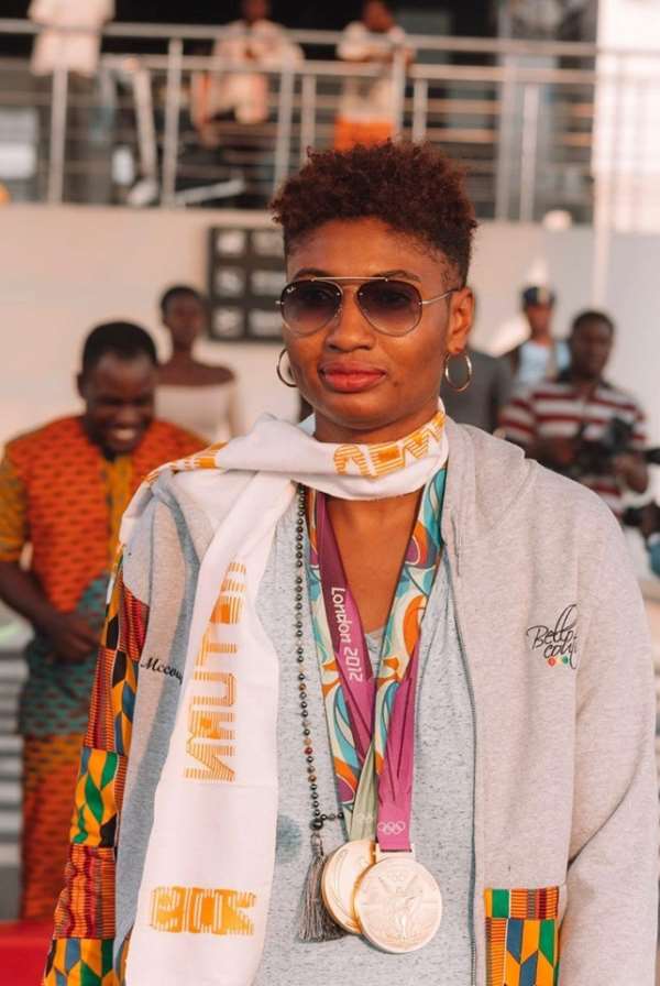 WNBA Basketball Player Olympian Angel McCoughtry lands in Ghana For ...
