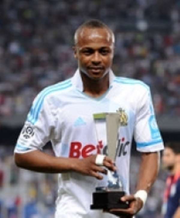 Dede Ayew scores hat-trick to seal Marseille's cup victory