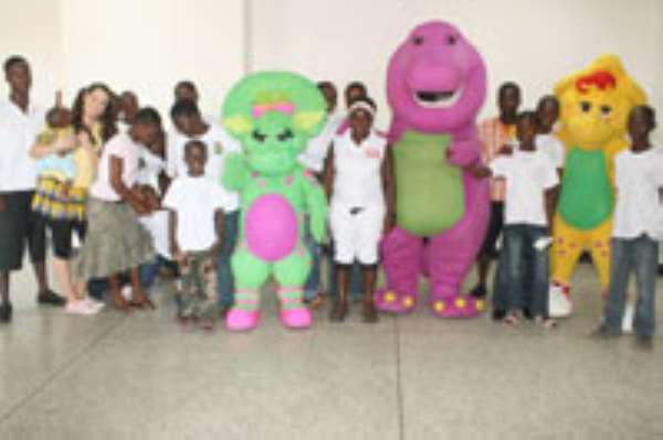 Barney thrills children and adults