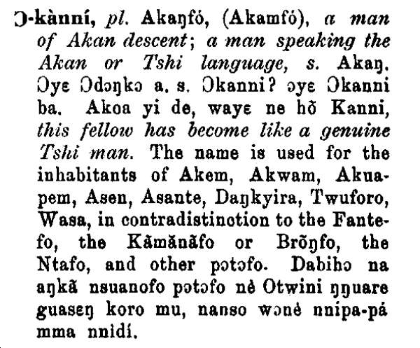 THE STANDARD AKAN LANGUAGE