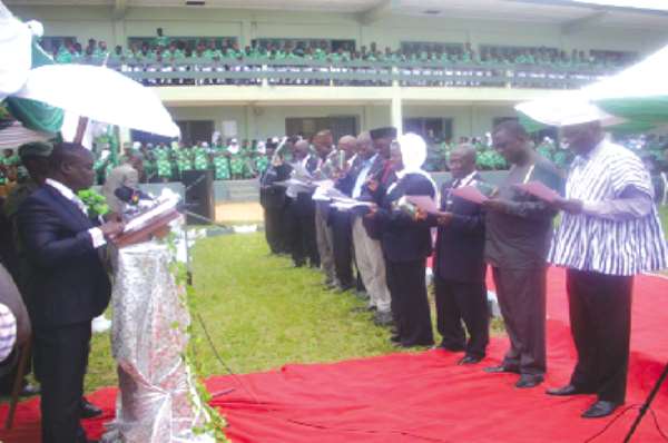 Fomena T I Ahmadiyya SHS board inaugurated