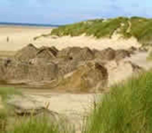 Sand-winning destroying farmlands