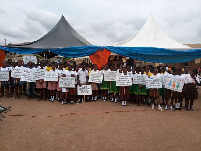 CWSA Educates School Children on Proper Handwashing with Soap