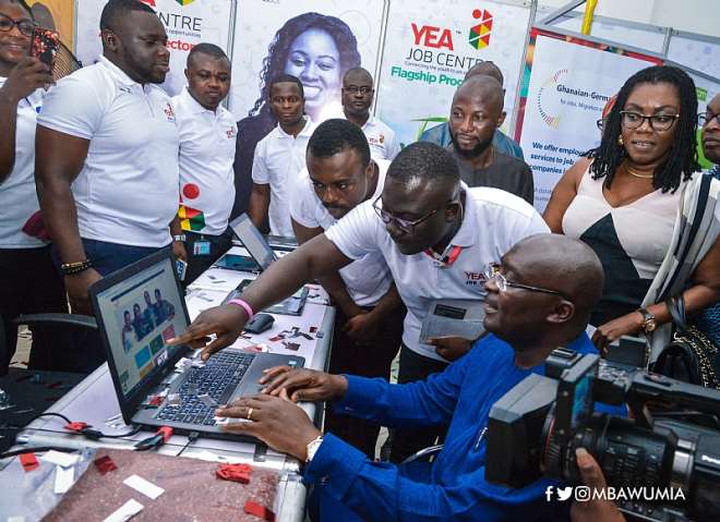 More Hope For Ghana's Jobless Youth: Bawumia Launches YEA Job Centre