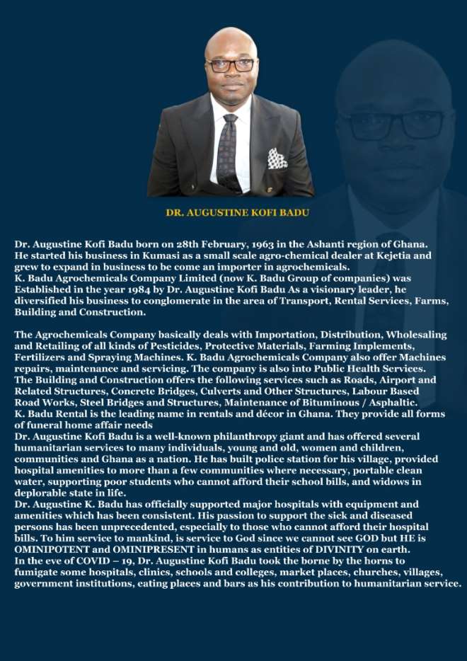 George Fox University to honour CEO Of K. Badu Agrochemicals