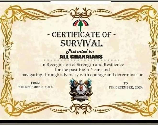 Every Ghanaian deserves a certificate for how he or she survived under ...