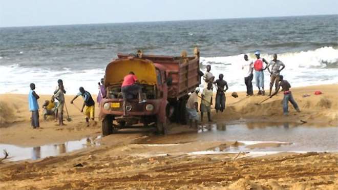 Sand winning threatens coastal tourism in Central Region