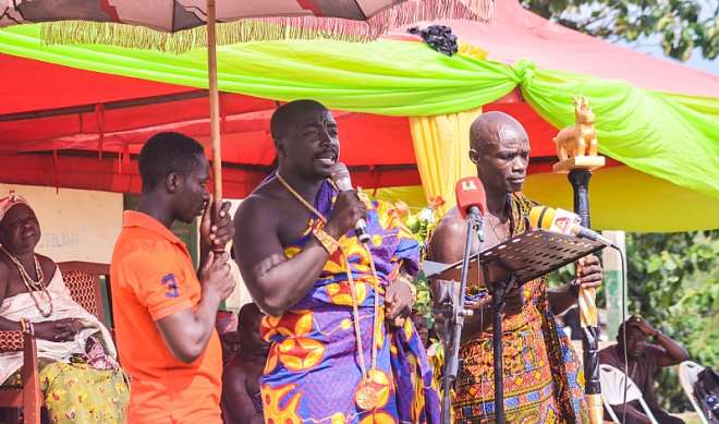 Hon. Barbara Oteng-Gyasi Cuts Sod For Gari And Oil Palm Processing ...