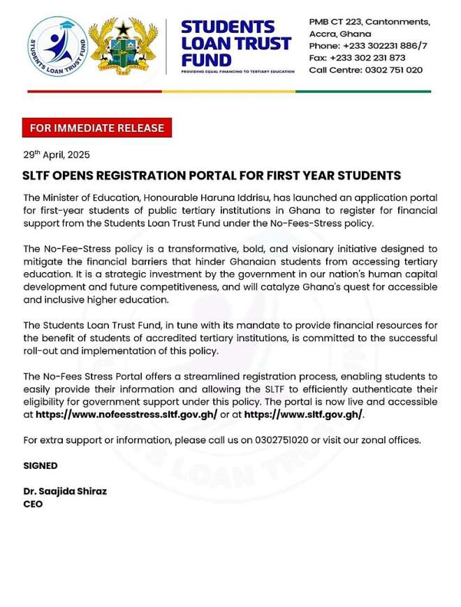 Government launches application portal for Students Loan Trust Fund