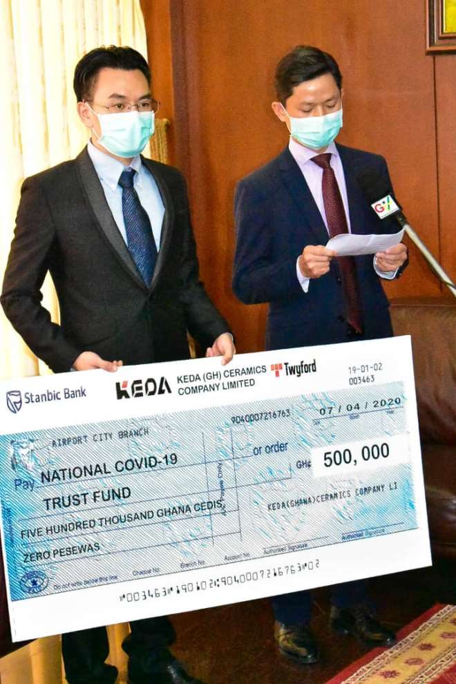 Keda, Sunda International, Donate Cash And Items To The COVID-19 Fund