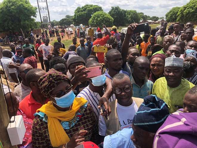 Salaga South MP Hon. Hajia Zuwera commissions light for the people of ...