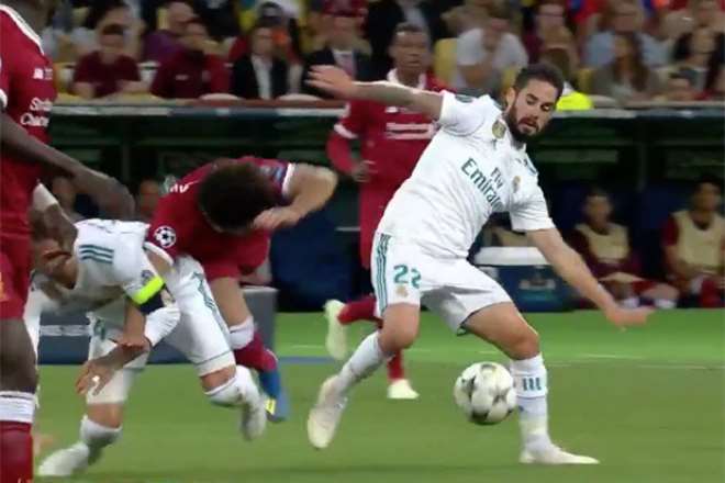 Mohamed Salah injury: Sergio Ramos Pictured LAUGHING After Liverpool ...