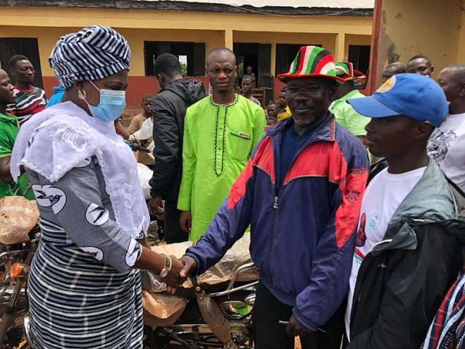 Salaga South MP supports NDC's Kafaba Ward with 25 motorbikes