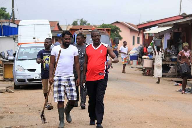 Kankam Boadu Supports MAG Cleanup Exercise