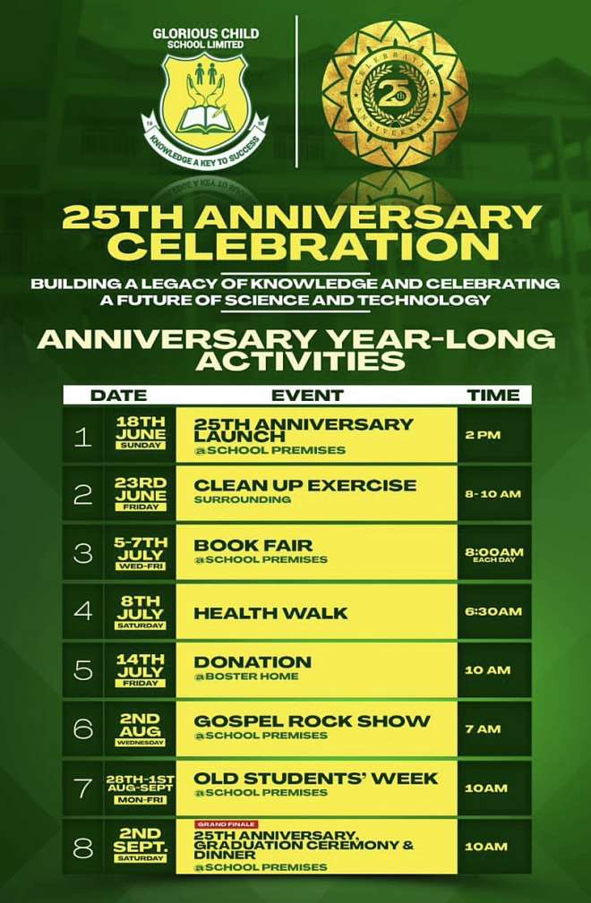 Glorious Child School celebrates 25th anniversary with engaging ...