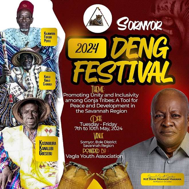 Vagla Celebrate 2024 Deng Festival At Sonyo In Savannah Region