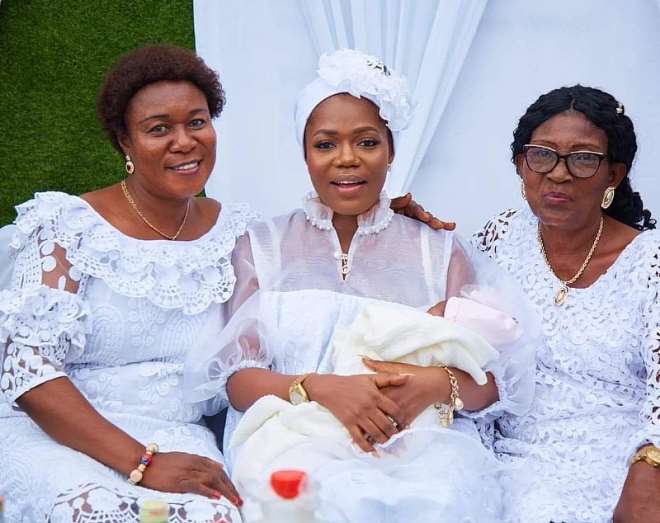 MzbeL holds traditional Ga naming ceremony for newborn daughter