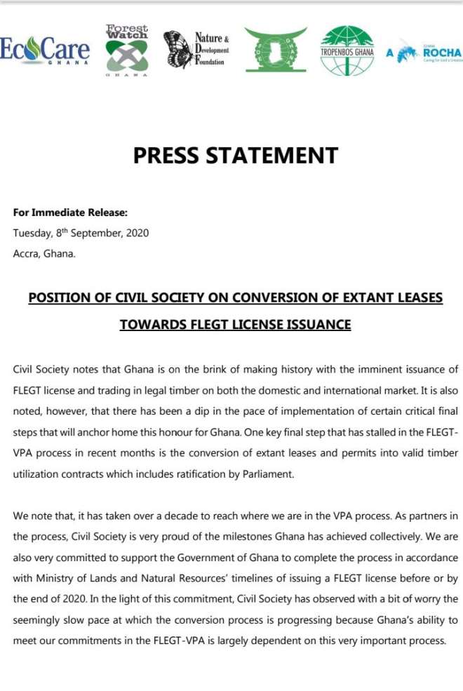 Gov’t Urged To Speed Up Issuance Of FLEGT License To Boost Ailing ...