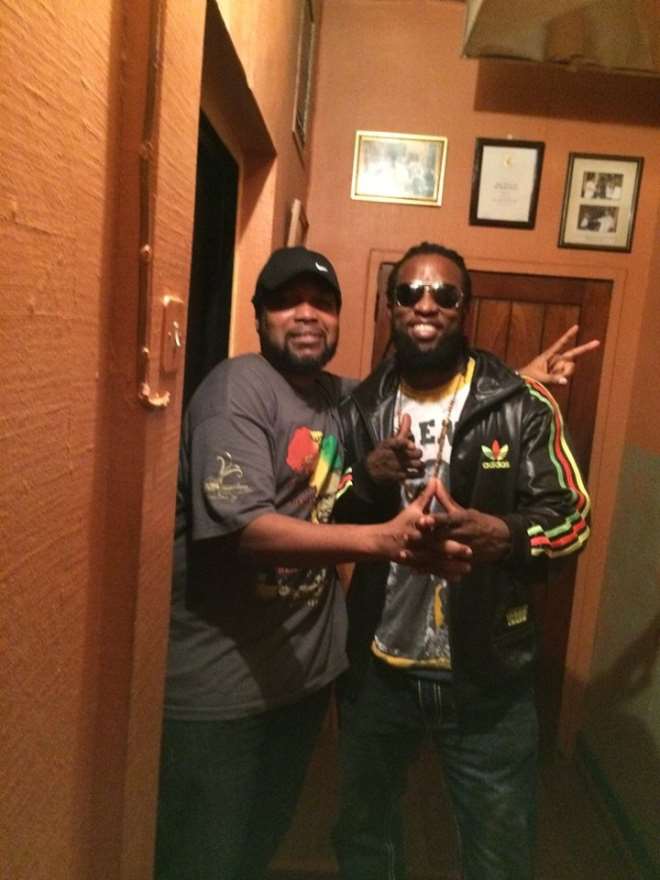 Knii Lante Recording In Tuff Gong Studio With Dean Fraser