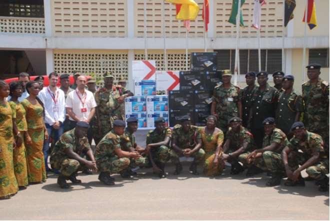 EZCOM donates assorted ICT hardware to Ghana Army.