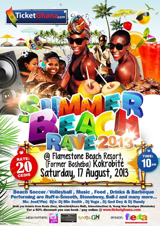 Ruff-N-Smooth, Stonebwoy Line Up To Rock Summer Beach Rave 2013