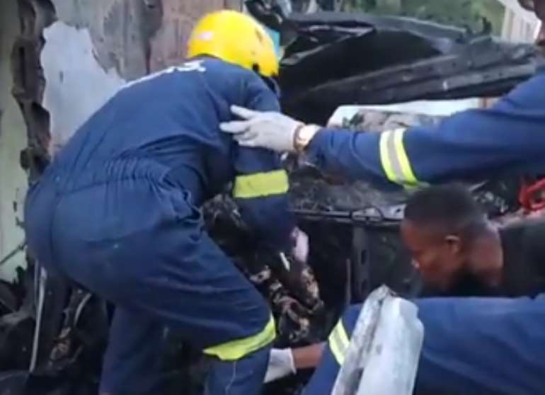Two burnt beyond recognition in accident at East Legon