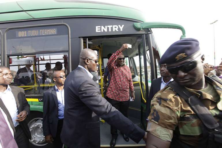 Ayalolo buses won’t sideline trotro drivers – Mahama