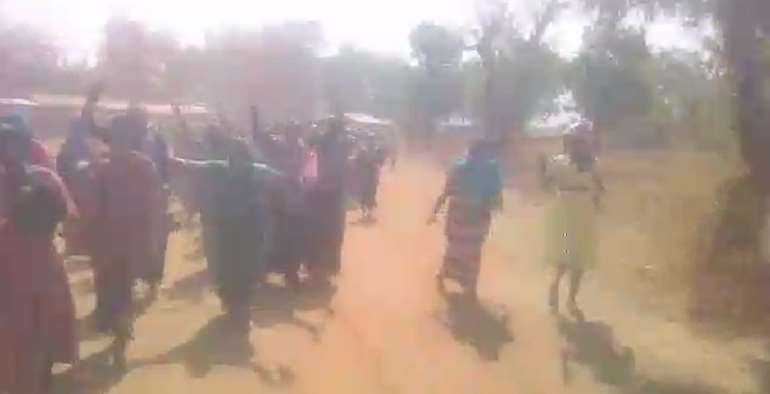 Women protest against military intervention in Bawku conflict