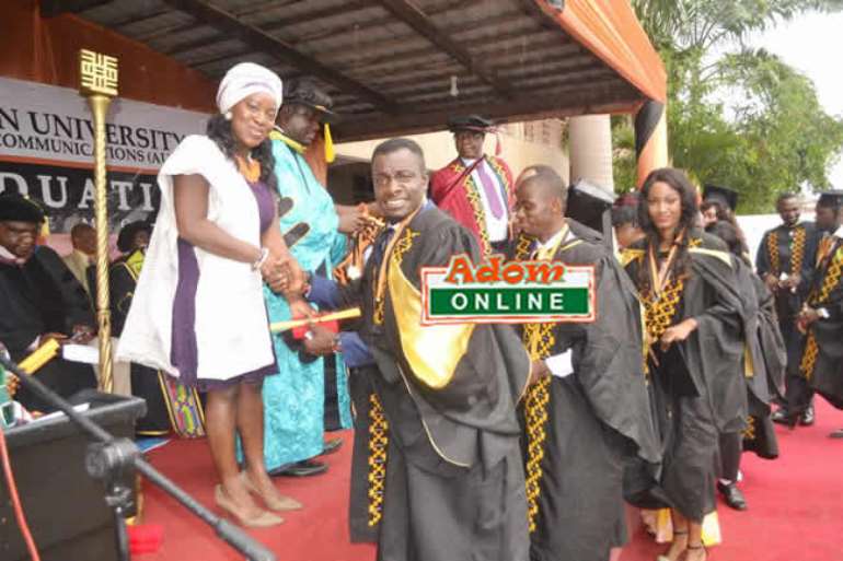 Photos: Adom FM's Jerry Justice Graduates With First Class