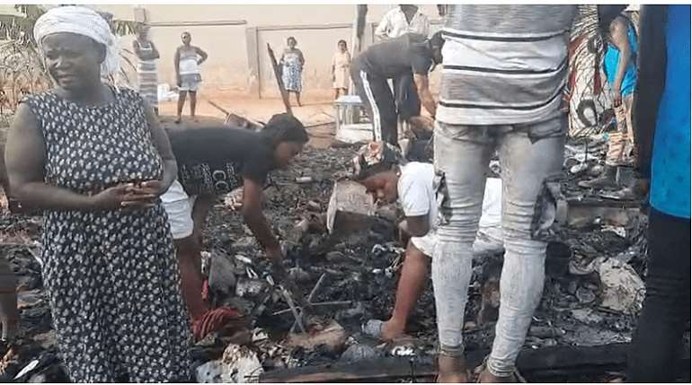 Accra: Fire destroy shops at Agbogba