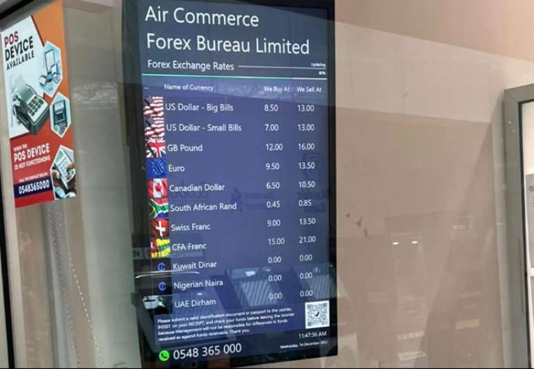 Dollar crashes to GHS8 as more besiege forex bureaus for cedi