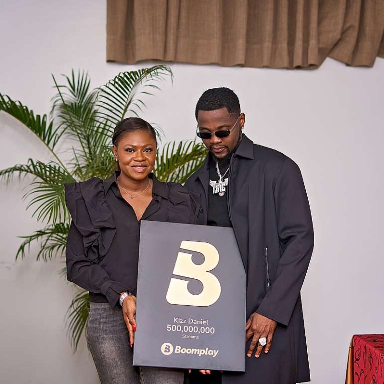 Double Excitement As Kizz Daniel Gets Gold Plaque For Hitting 500 ...
